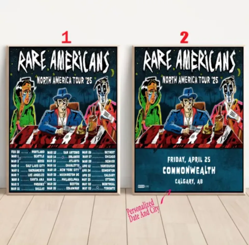 Custom Rare Americans - North America Tour 2025 Poster | ID 20348678 by ...