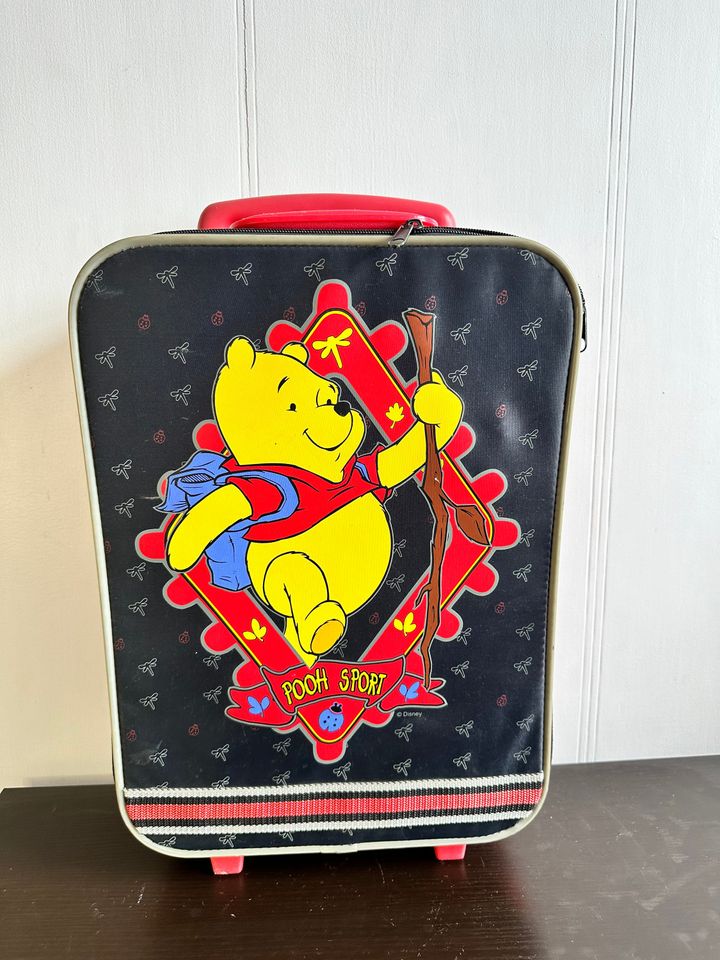 Vintage Disney Winnie the Pooh suitcase bag, children rolling travel ...