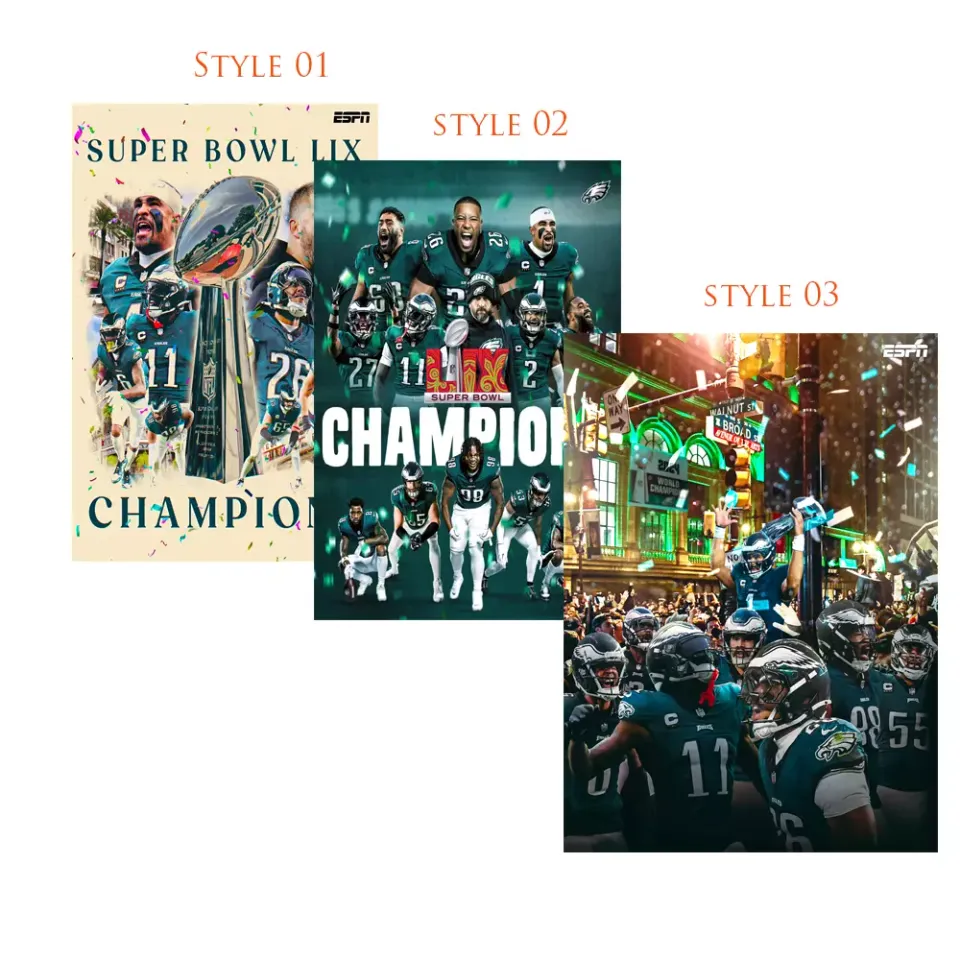 NEW!!! poster Super Bowl LIX Champions Is The Philadelphia Eagles ...