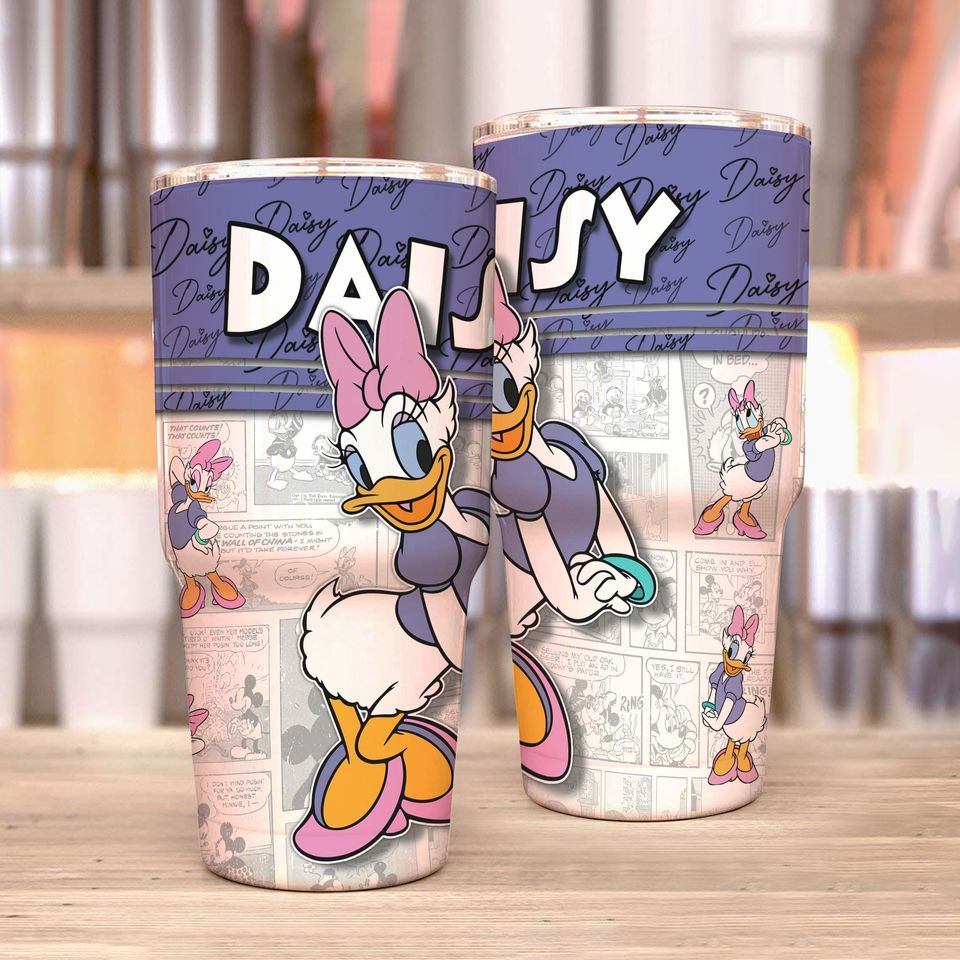 Daisy Duck Purple Comic Strips Disney Tumber 30 oz | ID 20397794 by ...