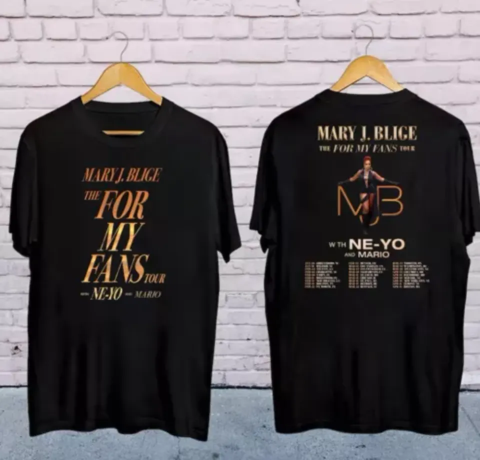 2025 Mary J Blige The For My Fans Tour T-Shirt, Mary J Blige 2025 ...