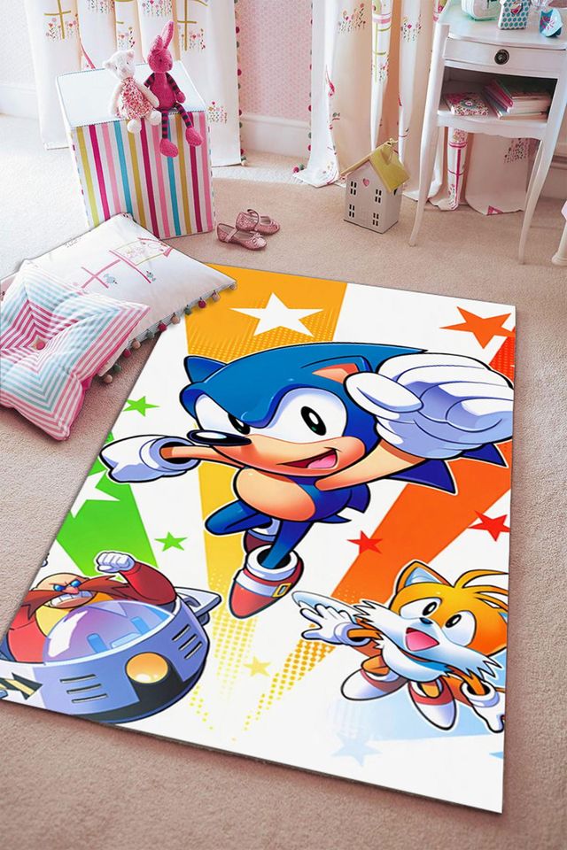 Super Sonic Gaming Rug- Sonic Adventure Rug The Perfect Gift for ...