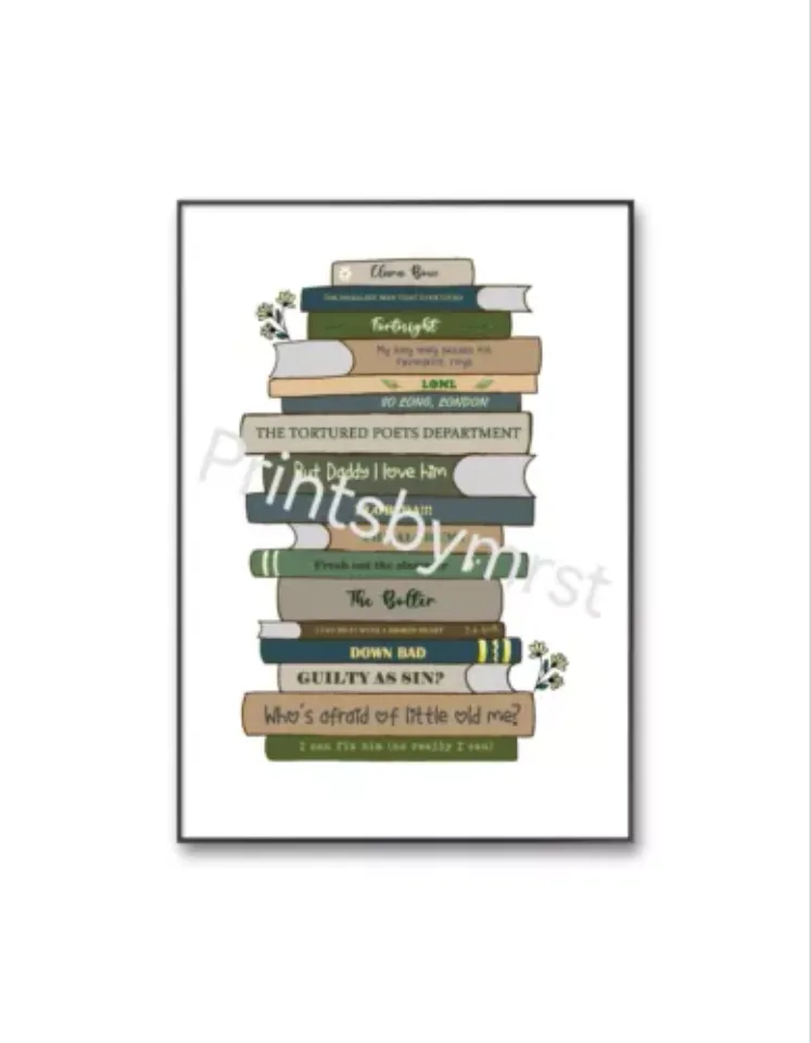 Taylor Poster, The Tortured Poets Department, A4, Album As Books ...