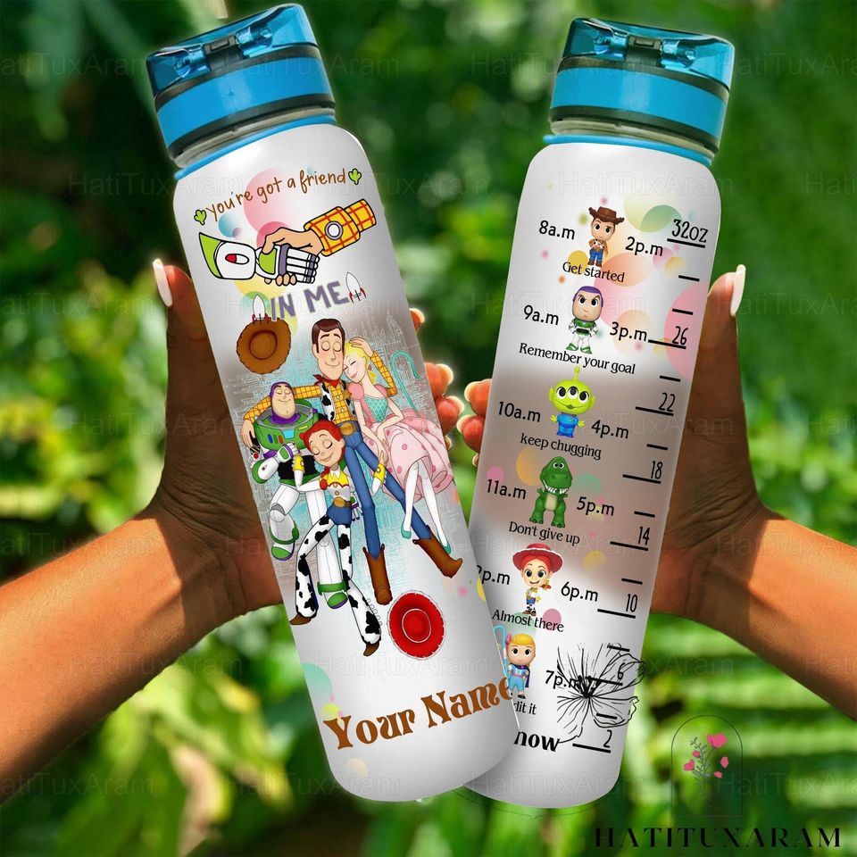 Toy Story Water Bottle, Woody And Buzz, Personalized Water Bottle ...
