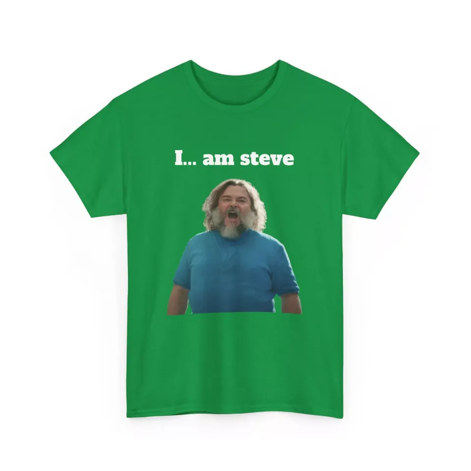 I AM STEVE t-shirt live action minecraft movie | ID 24014477 by Abraham ...