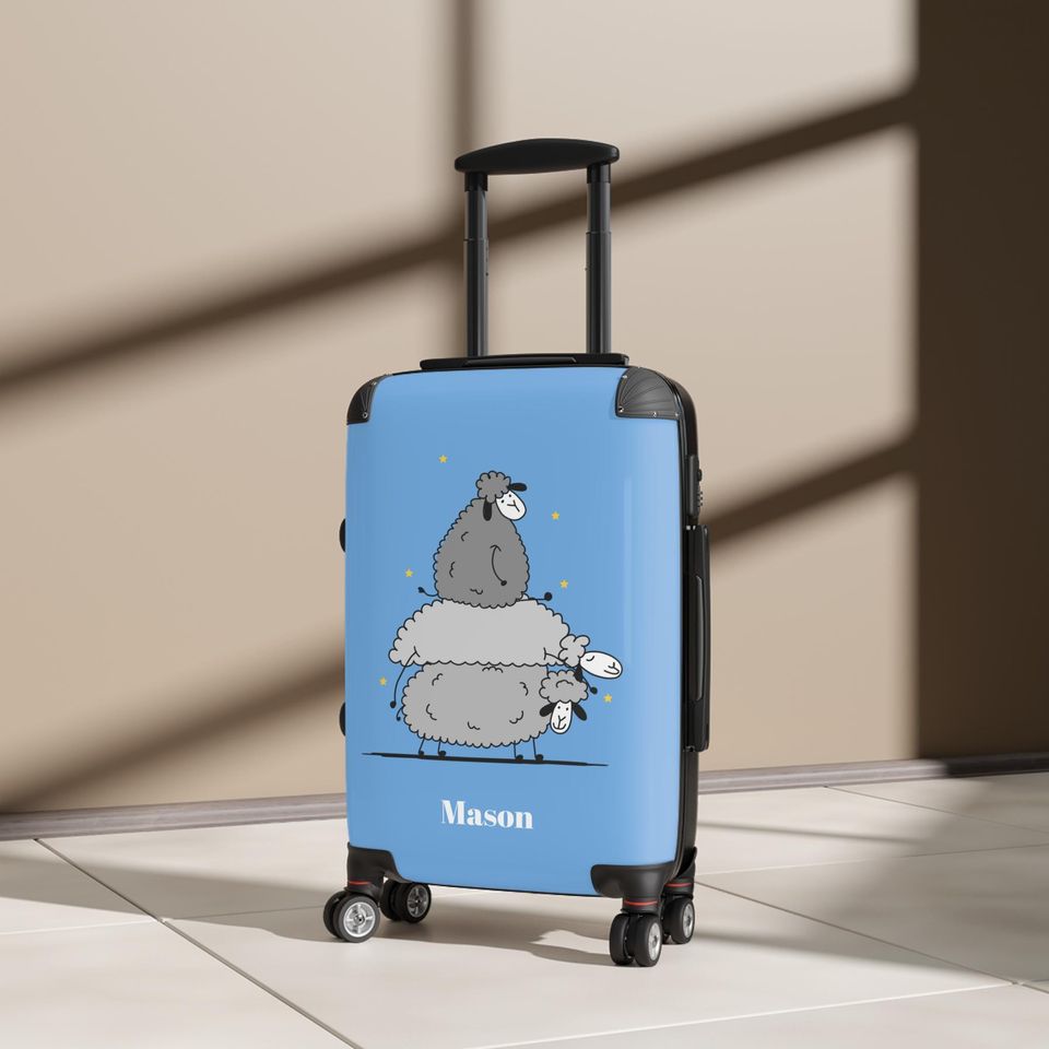 Sheep Personalized Suitcase Kids Luggage Set Kids Suitcase Name Gift ...