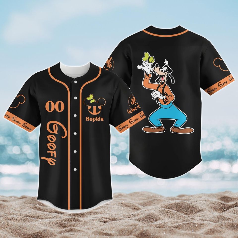 Custom Goofy Baseball Jersey, Disney Goofy Jersey Shirt, Classic ...