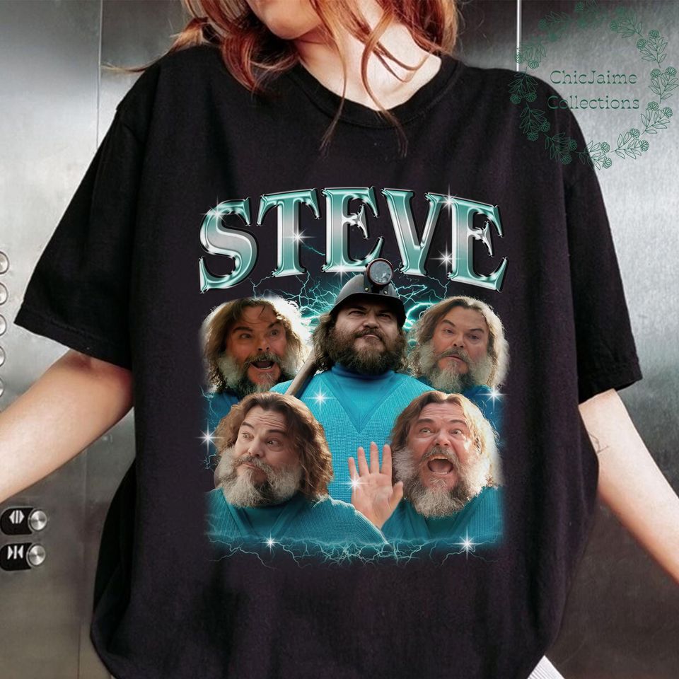 Steve Minecraft Movie Shirt, Jack Black Minecraft Shirt, Minecraft ...