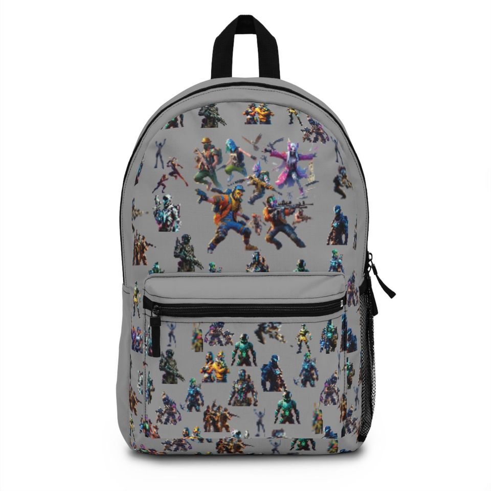 Game Characters Backpack for Kids, Gamer Bag, School Backpack, Gamer ...