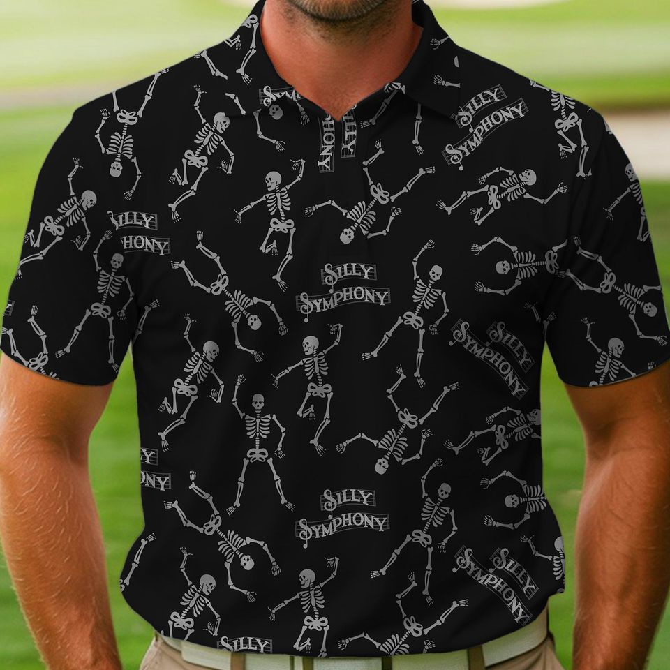 The Silly Symphony Collection Skeleton Dance Polo Shirt, Disneyland ...