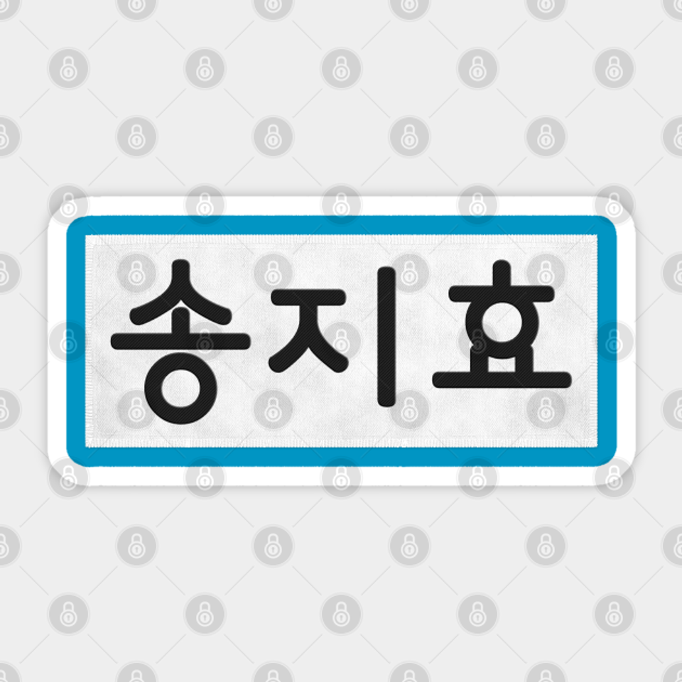 Nametag - Song Ji Hyo - Running Man - Sticker | ID 382267 by Julia ...