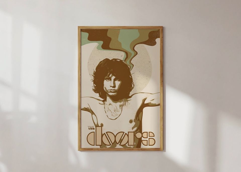 The Doors Poster,Digital Download, Jim Morrison Wall Art, The Doors Art ...