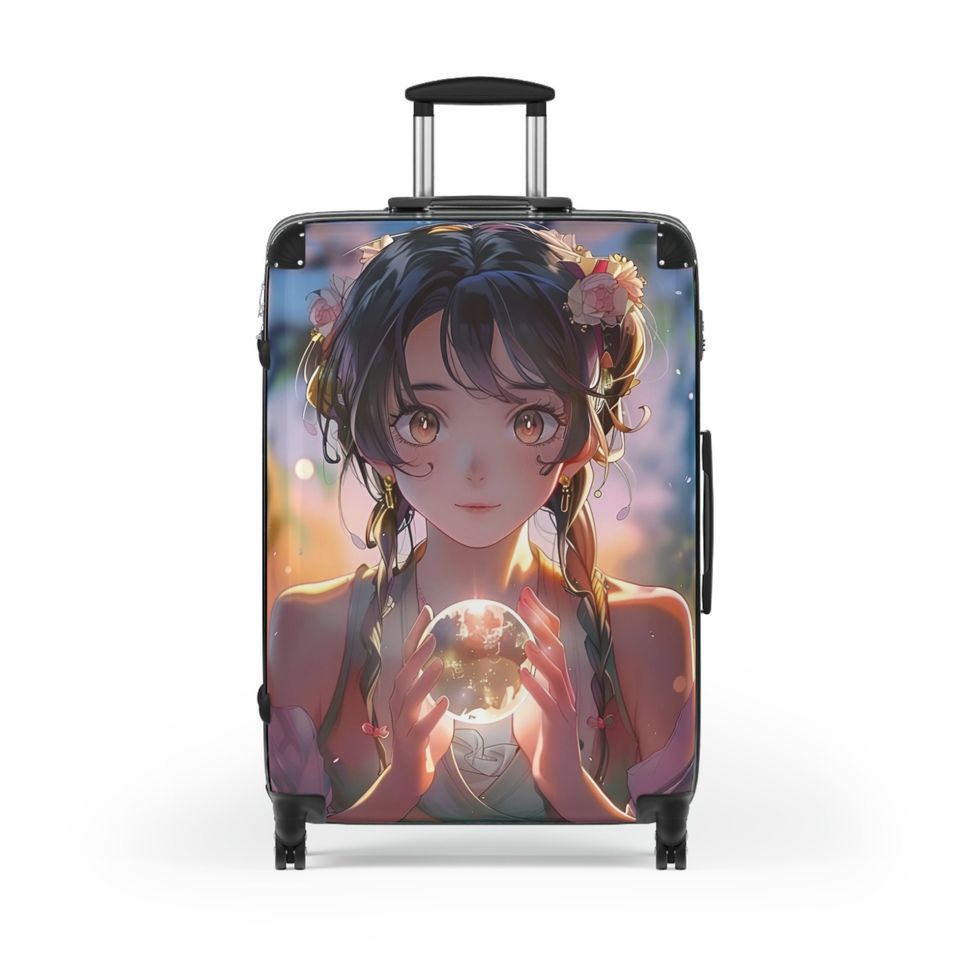 Mesmerizing Anime Woman Suitcase | Beautiful Anime Girl Carry-On ...
