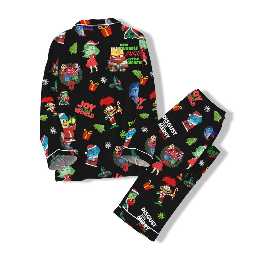 Inside Out 2 Christmas Pajamas Set, Bing Bong Sadness, Women Pajama ...