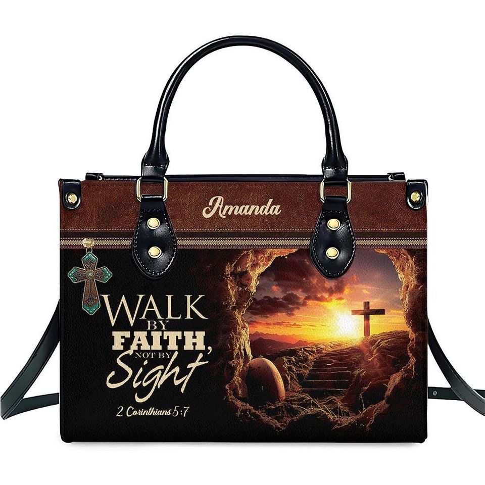 Personalized Leather Handbags For Christian, Jesus Motivational ...