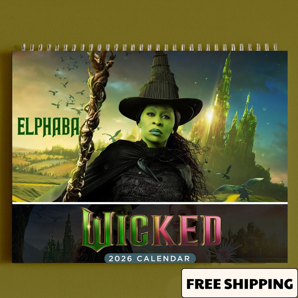 Elphaba Wicked Calendar 2026, Wicked Musical Art Calendar, Elphaba ...