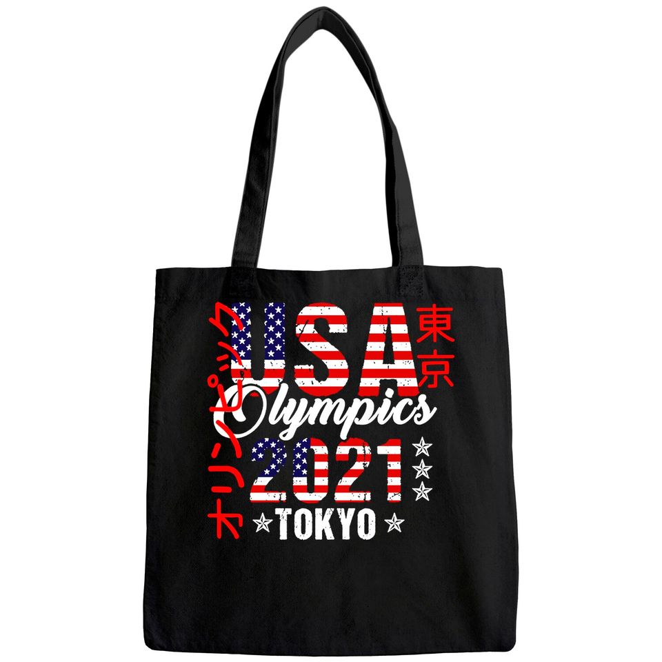 Tokyo Olympic Tote Bag Team USA Tote Bag for American Flag Tokyo ...