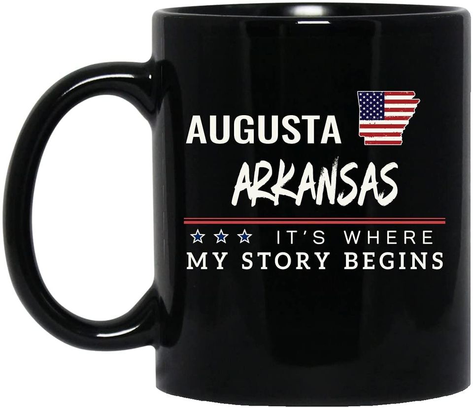 American Flag Mug Augusta Arkansas Coffee Cup It's Where My Story ...