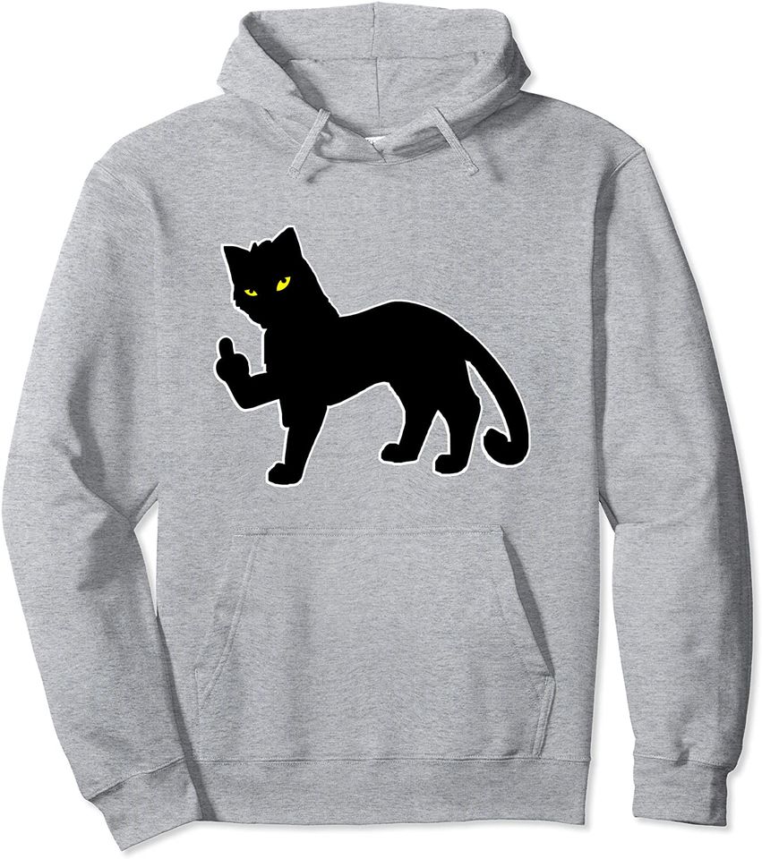 Cat Middle Finger Middle finger, black cat middle finger for women and ...