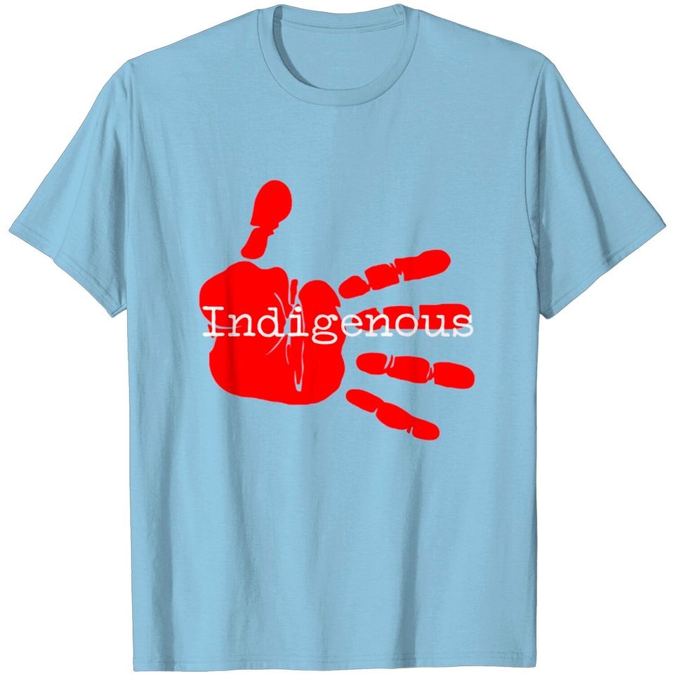 Native American Indigenous Red Hand T-Shirt | ID 12576547 by Namn ...