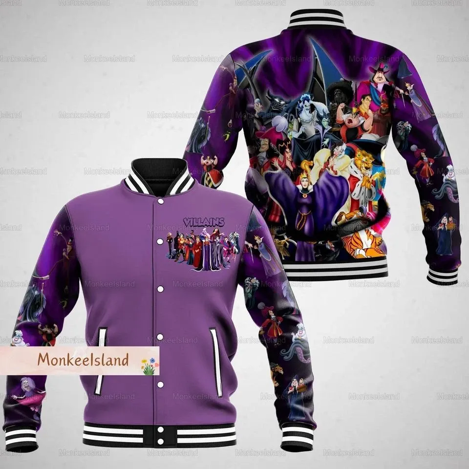 Disney Villains Baseball Jacket, Bad Witches Club College Jacket | ID ...