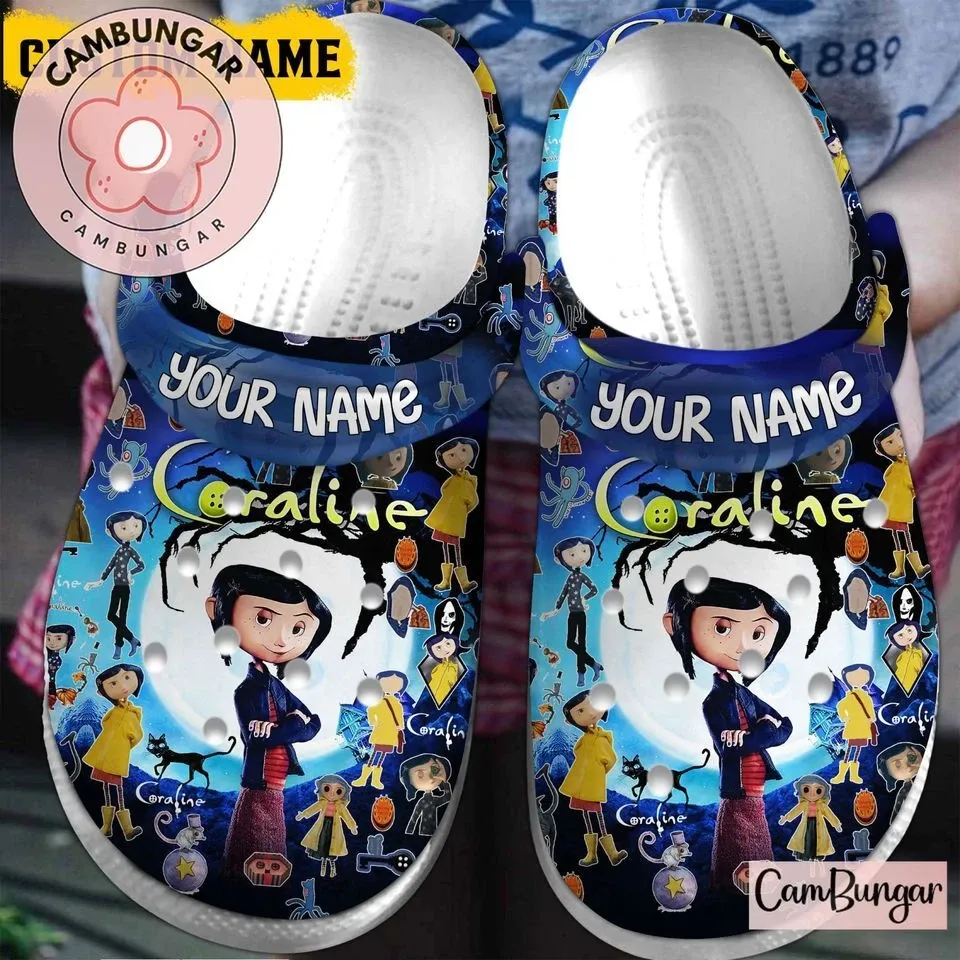 Coraline Clogs Shoes, Coraline Custom Slipper | ID 20249041 by ...