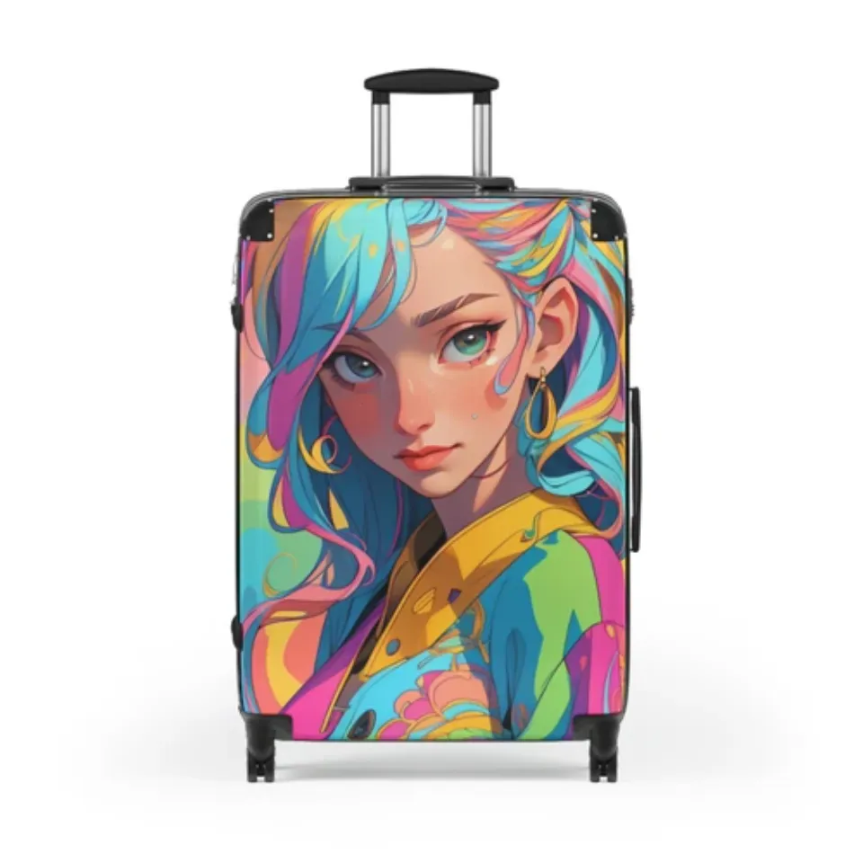 Anime Girl Suitcase, Girls and Womens Hard Shell Suitcase | ID 20219288 ...