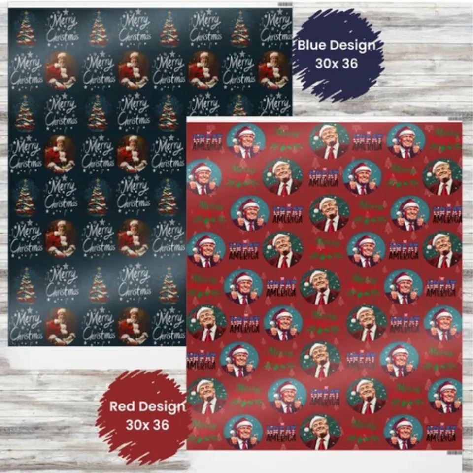 Donald Trump Christmas Wrapping Paper Trump Wins Christmas 2025 | ID ...