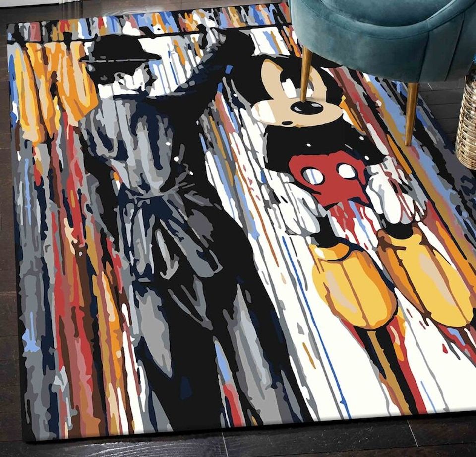 Charlie Chaplin And Mickey Disney Rug, Cartoon Decor | ID 20741882 by ...