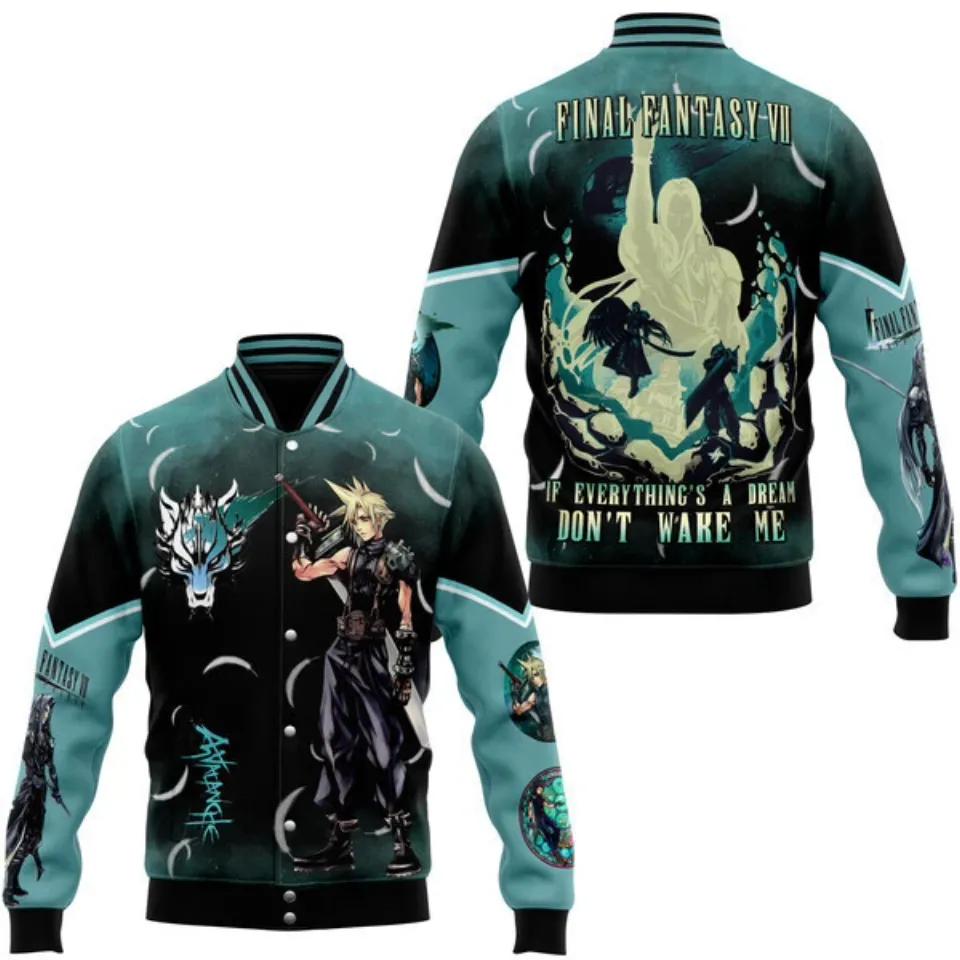Final Fantasy VII New Baseball Jacket For Fan | ID 20281702 by Brian ...
