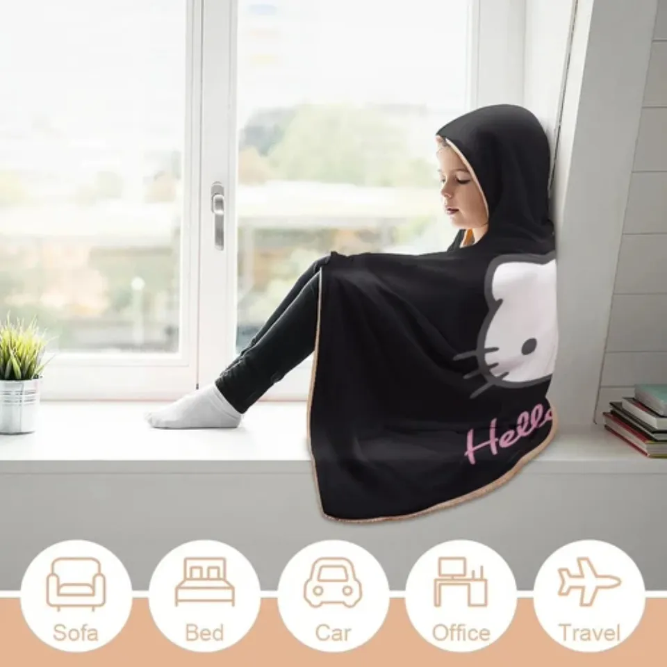 Hello Kitty Hooded Blanket Poncho, for Adult Women Men | ID 20222917 by ...