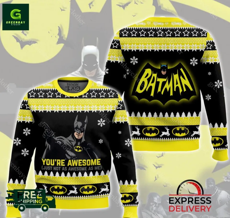 Batman You Re Awesome Ugly Christmas Sweater | ID 20234447 by Douglas ...