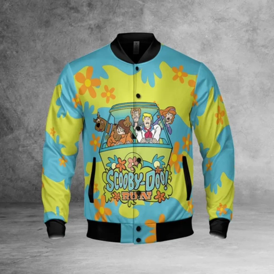 Scooby Doo Run Scooby Doo Friends On Mystery Machine Jacket | ID ...