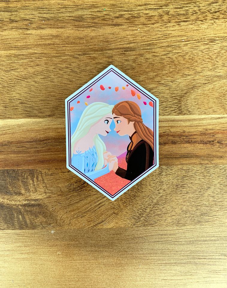 Disney Frozen 2 Anna and Elsa Sticker | ID 20976525 by Carlos Pérez ...