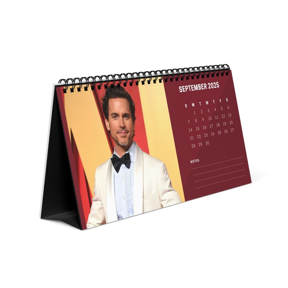 Matt Bomer 2025 Desk Calendar | Actor Gift | White Collar Star | Magic ...