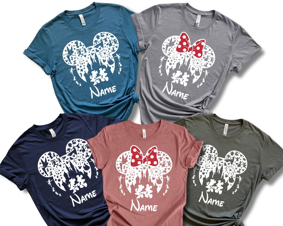 Custom Disney Matching Shirts, Custom Family Disney T-Shirts, Matching ...
