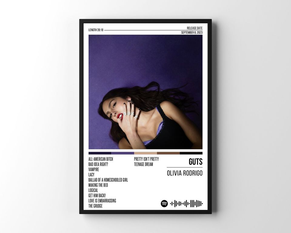 Olivia Rodrigo - Guts Album Poster, Album Cover Poster | ID 12778022 by ...