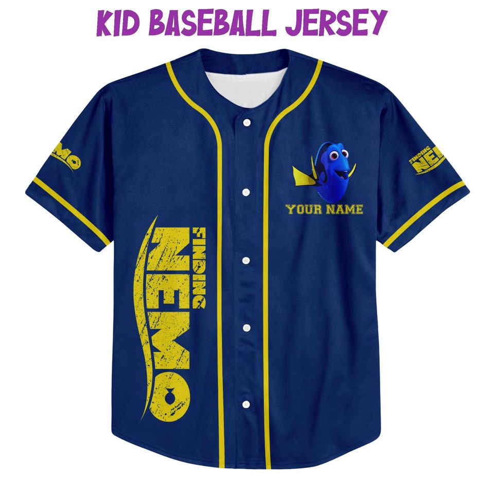 Personalized Disney Finding Nemo Vintage Dory, Disney Baseball Jersey ...