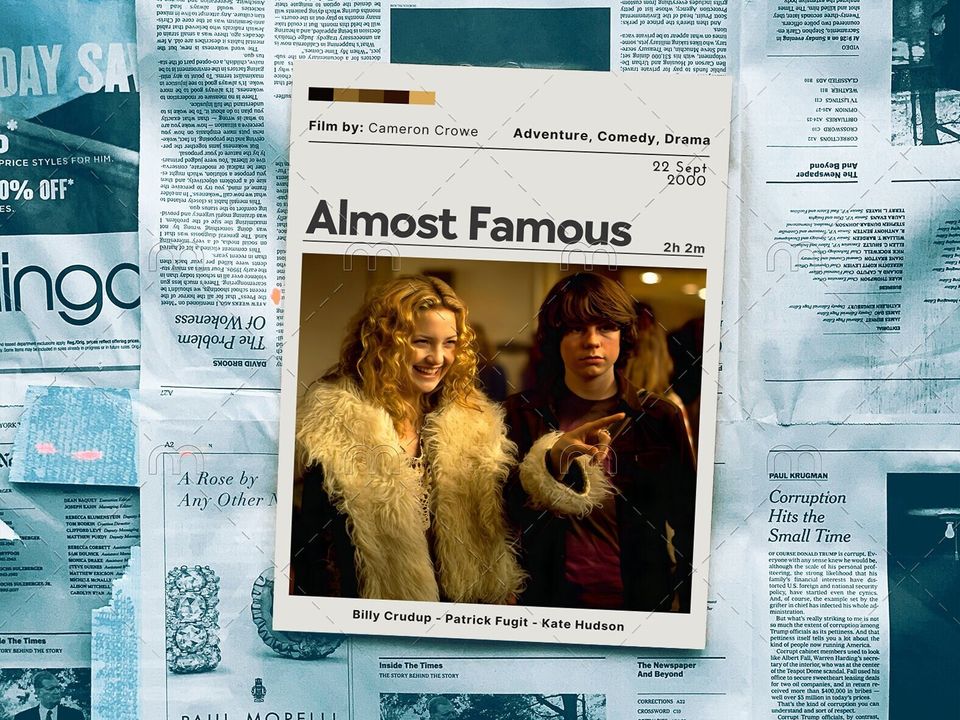 Almost Famous Movie Poster, Movie Wall Decor | ID 12734435 by Arthur ...