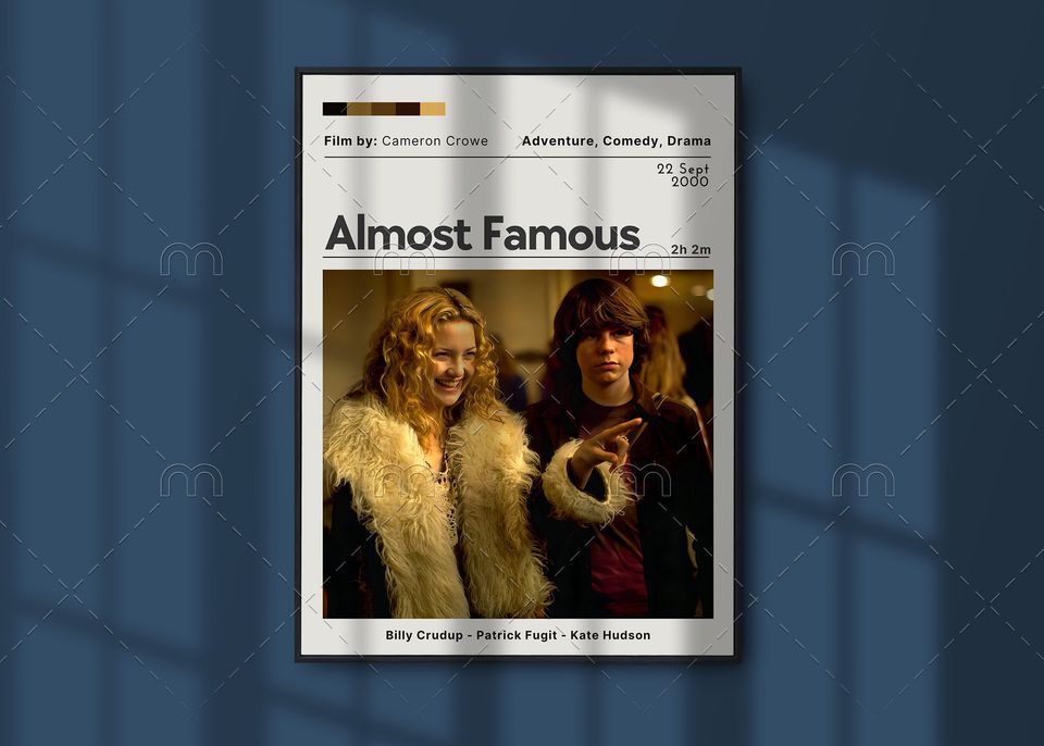 Almost Famous Movie Poster, Movie Wall Decor | ID 12734435 by Arthur ...