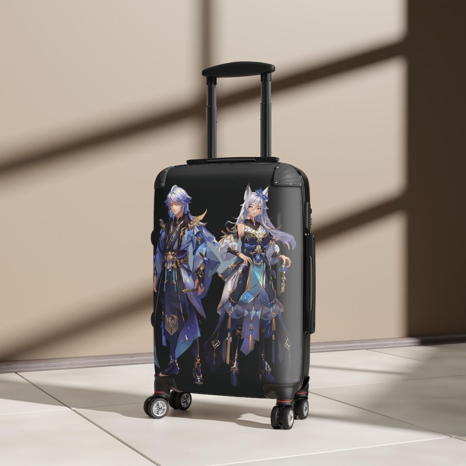 AI Created Anime Warriors Suitcase! Original, Anime Man and Woman! Hard ...