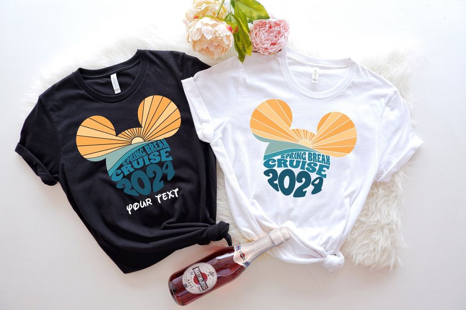 Custom Disney Cruise Shirts, Spring Break Cruise 2024 Shirt | ID ...