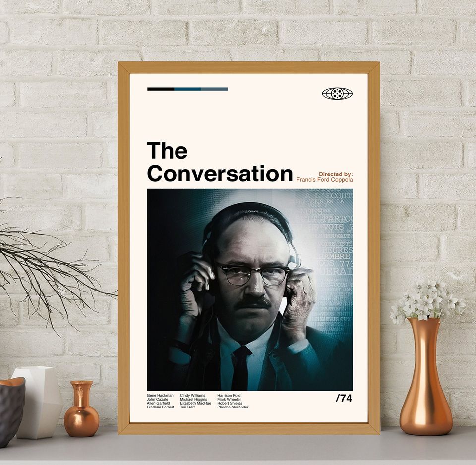 The Conversation Poster, The Conversation Print, Retro Movie Poster ...