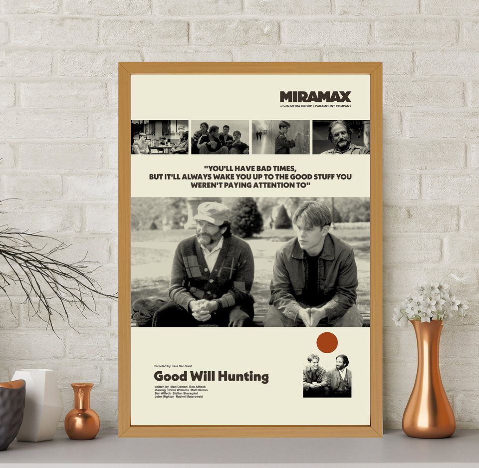 Good Will Hunting Movie Poster, Good Will Hunting Poster, Retro Poster ...