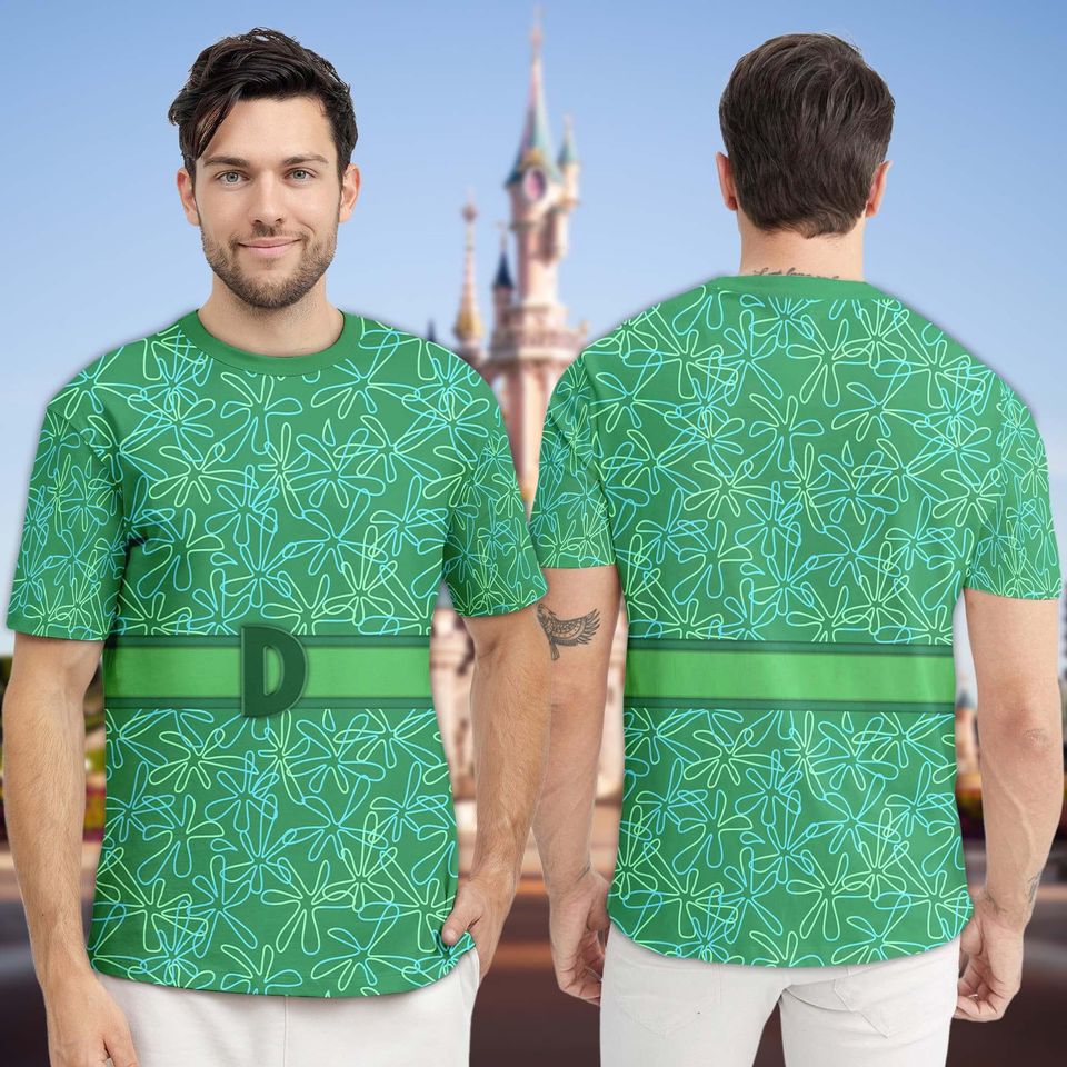 Disgust Inside Out 3D T-Shirt, Inside Out 2 All Over Print Shirt ...