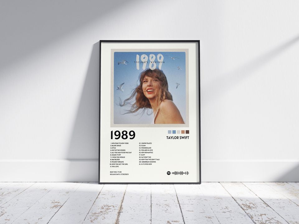 Taylor 1989 Taylors Version Album Poster | ID 23163287 by Ramotion ...