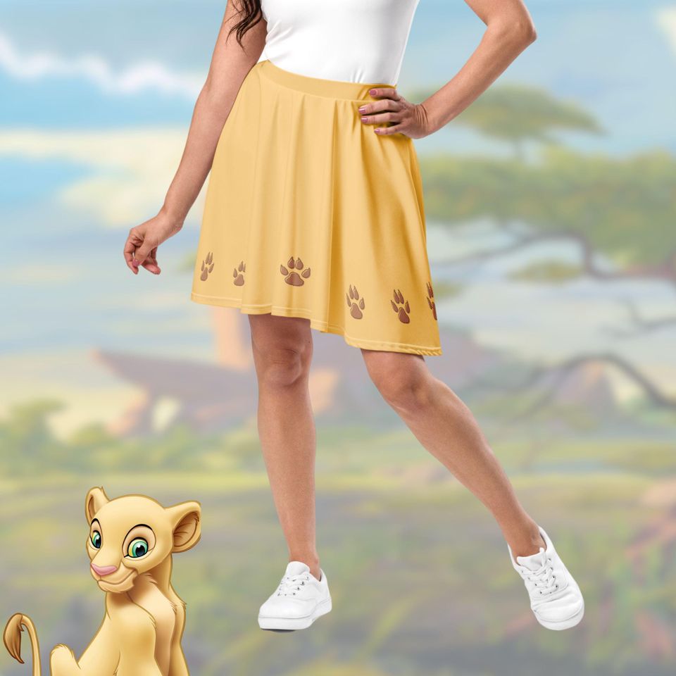 Nala Lion King Women's Skater Skirt Disney Costume Cosplay Outfit | ID ...