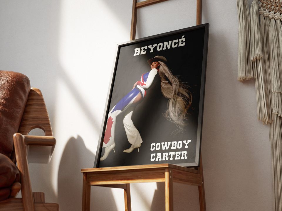 Beyonce Cowboy Carter Poster, Cowboy Carter Album Cover Art | ID ...