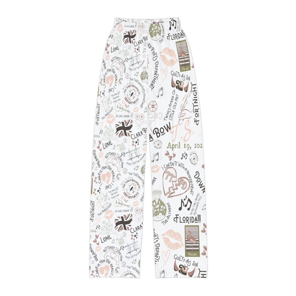 Tortured Poets Department TTPD Pajama Pants, Taylor Merch, Gift For ...