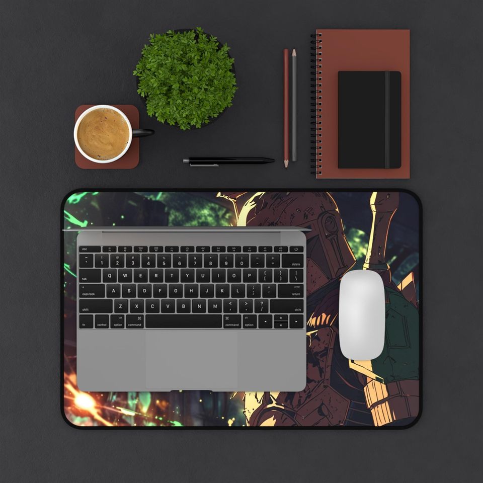 Boba Fett Mouse Pad Star Wars Inspired Gaming Desk Mat Office Decor ...